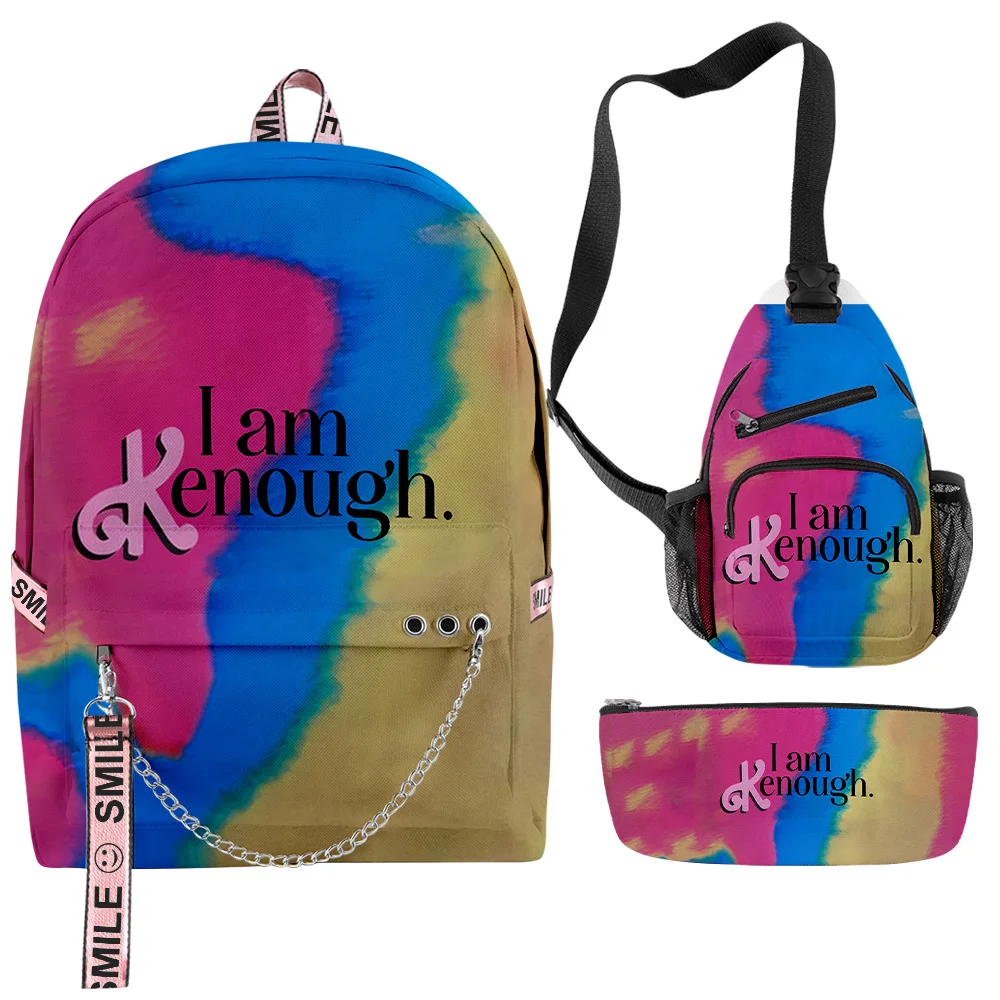 I-Am-Kenough-Merch-Backpack-Rucksack-Cosplay-Zipper-Pack-Schoolbag ...