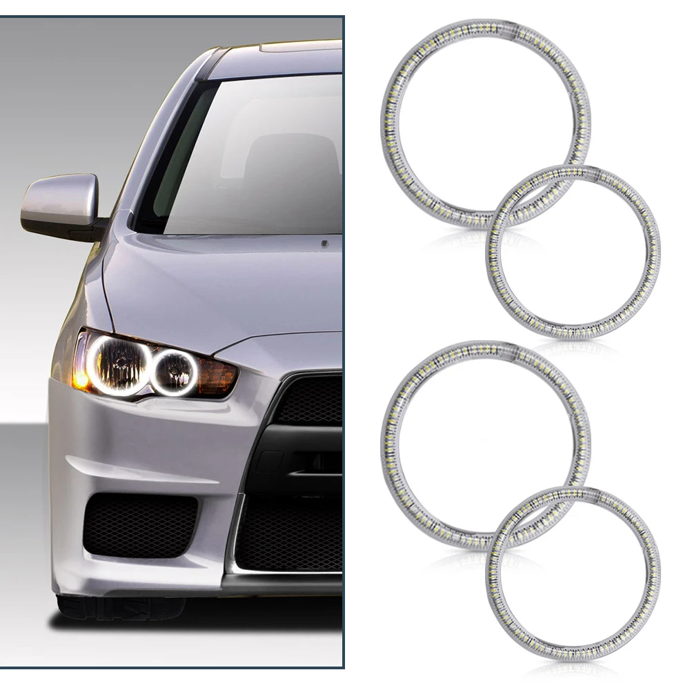 4pcs Led Halo Ring Light Angel Eyes Kit For Mitsubishi Lancer Non ...