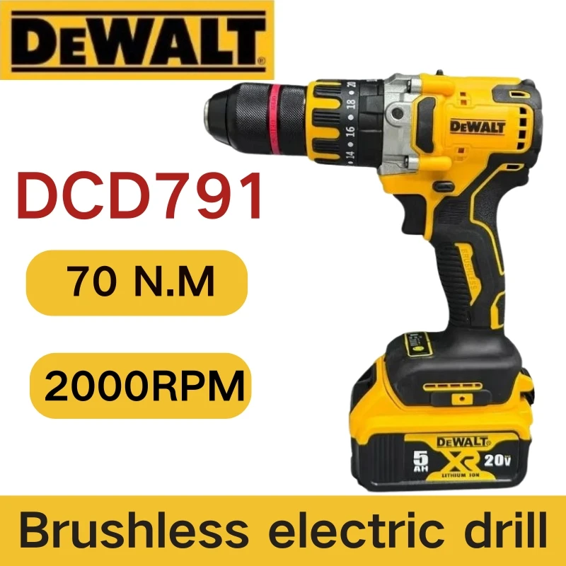 DEWALT-DCD791-taladro-inal-mbrico-compacto-de-18V-Motor-sin-escobillas ...