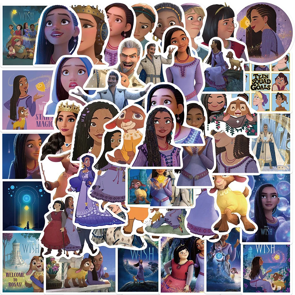10-30-50pcs-Disney-Movie-Wish-Cartoon-Stickers-Laptop-Scrapbook-Phone ...