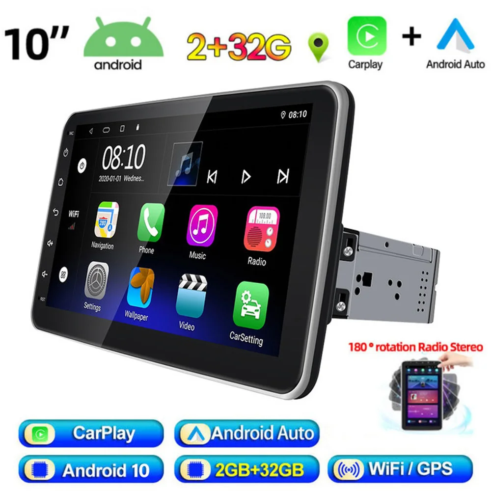 1Din-Android-10-Inch-Car-Multimedia-Video-Player-Universal-Car-Stereo ...