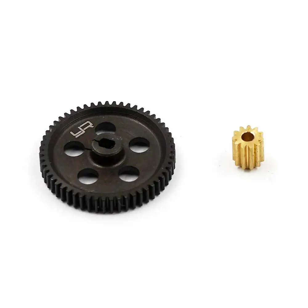 Yeah Racing Engrenage droit en acier 55T avec pignon 11T pour Axial ...