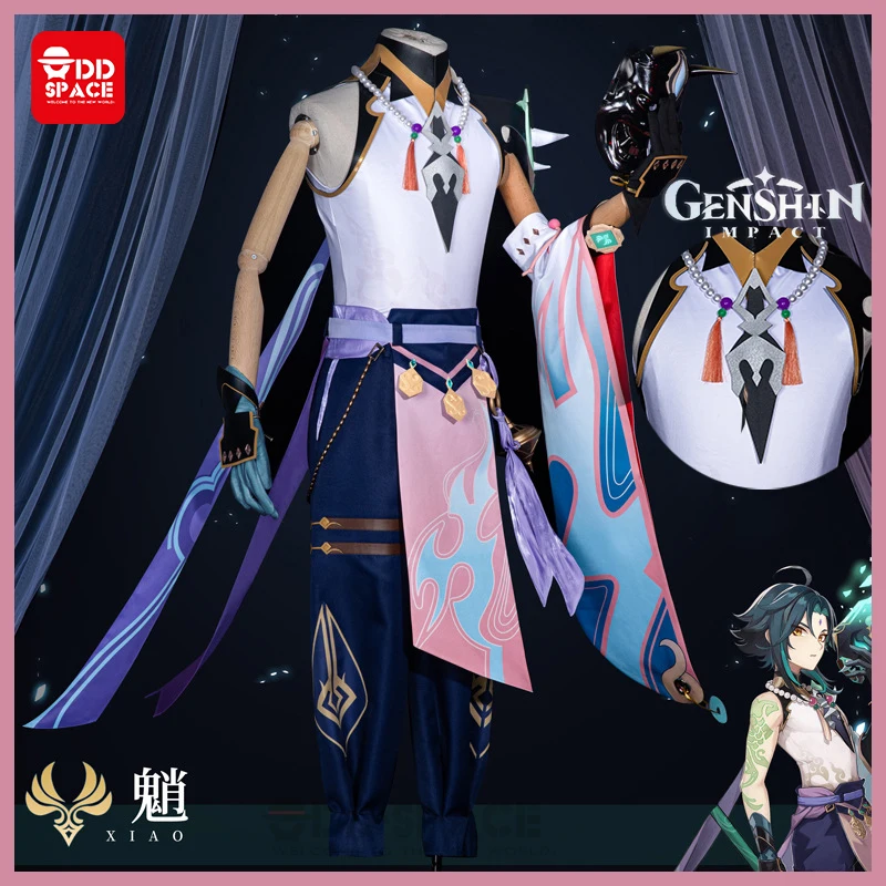 Genshin Impact Xiao Cosplay Costume Liyue Harbor Game Role Clothing ...
