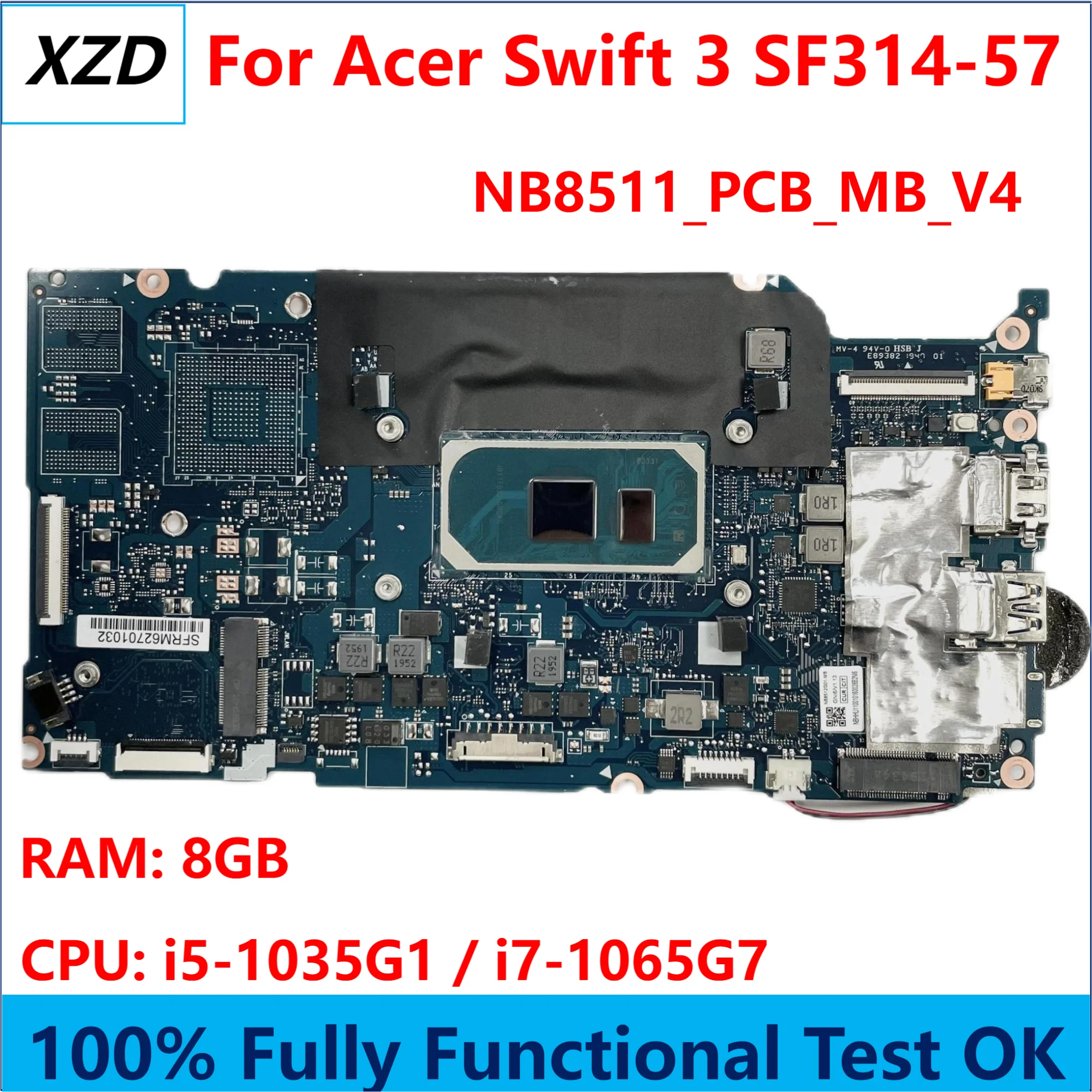 NB8511-PCB-MB-V4-Mainboard-For-Acer-Swift-3-SF314-57-Laptop-Motherboard ...