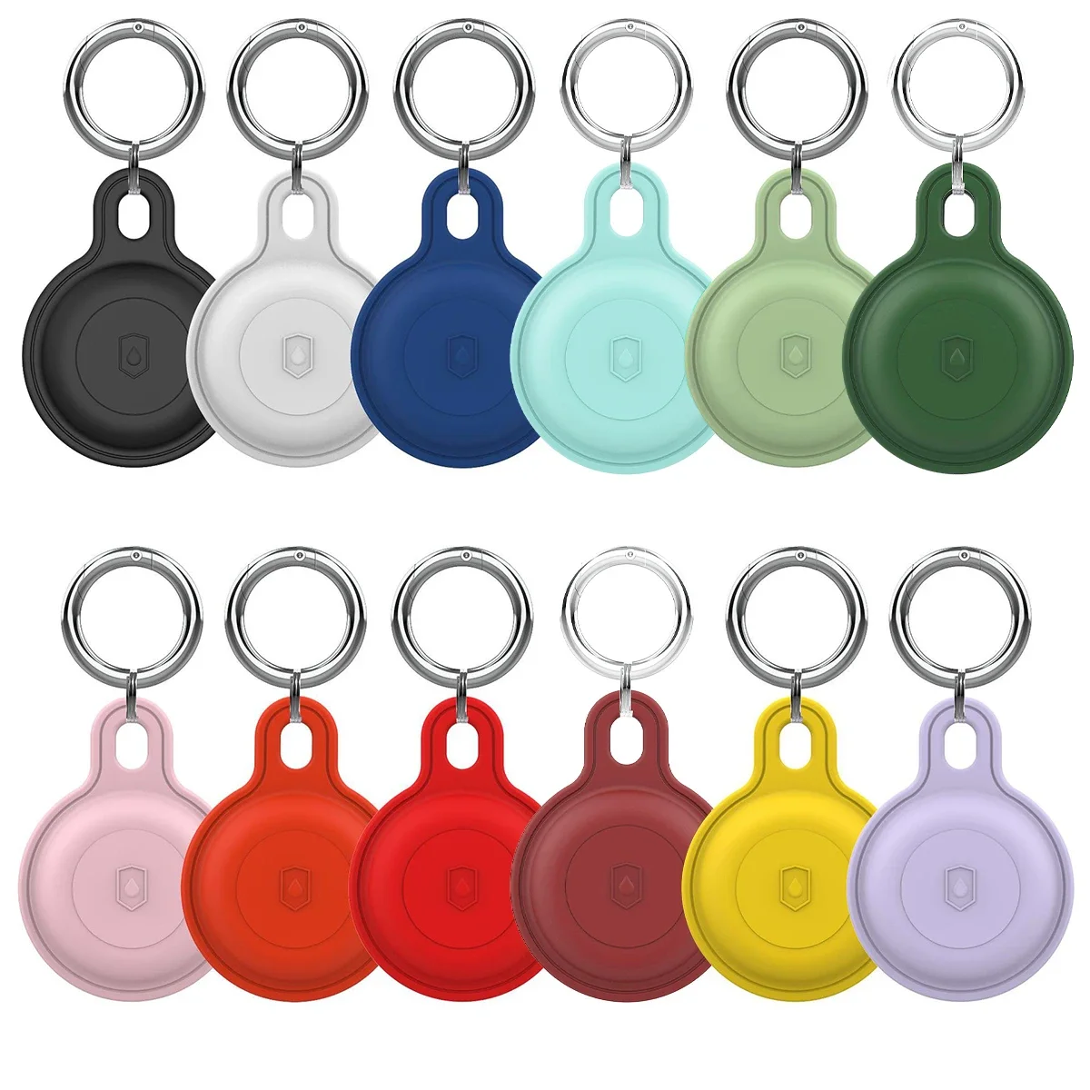 Waterproof Case for Airtag Keychain Holder with Key Ring Silicone ...