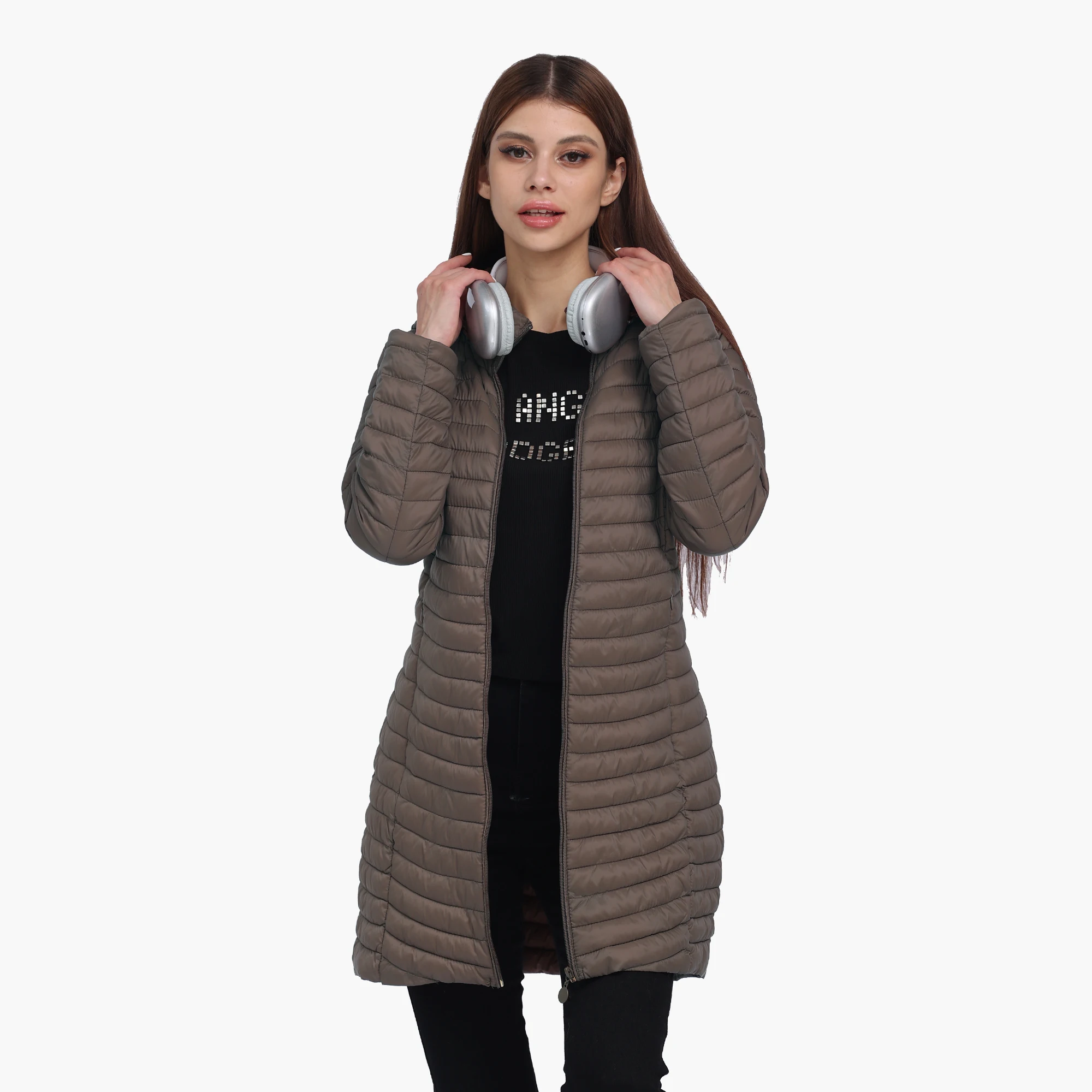 SANTELON-Women-Winter-Long-puffer-Coat-Detachable-Hood-Lightweight-Coat ...