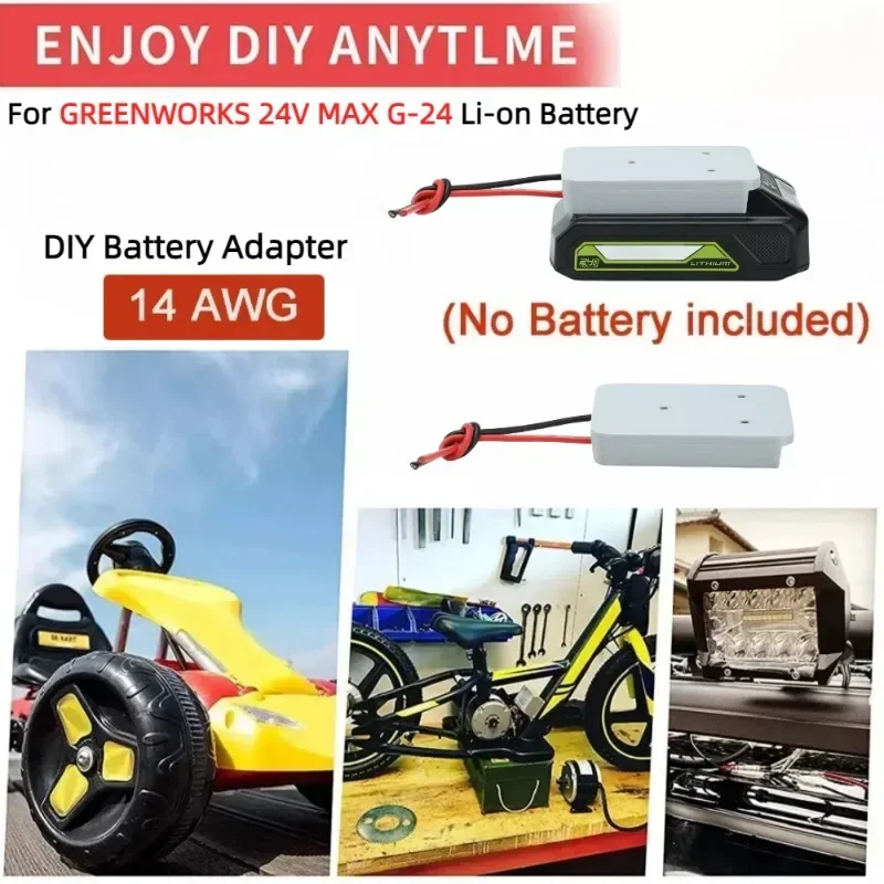 DIY Battery Adapter for GREENWORKS 24V G-24 Battery Dock Power ...