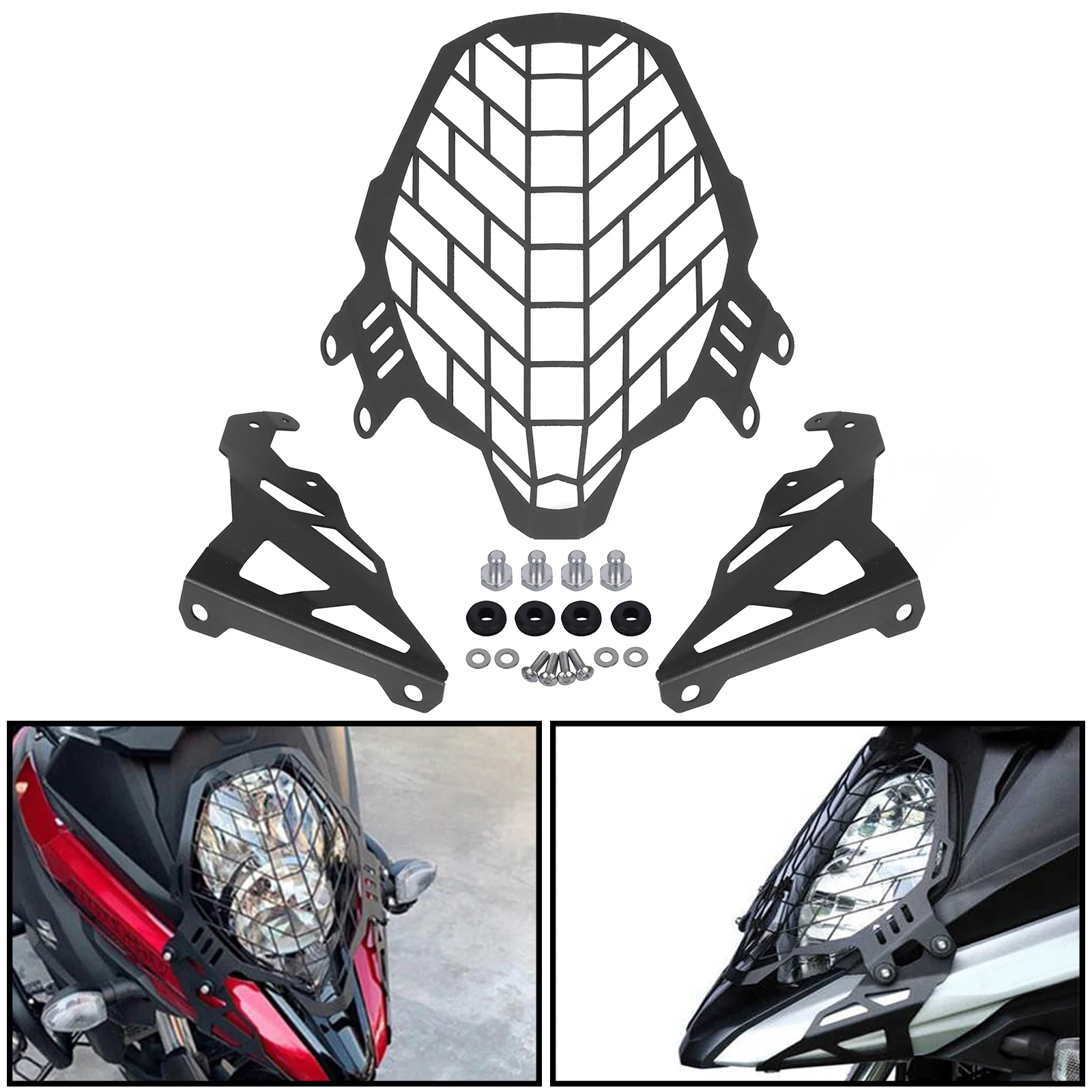 Motorcycle-Headlight-Grille-Guard-Cover-Protection-Grill-For-SUZUKI-V ...