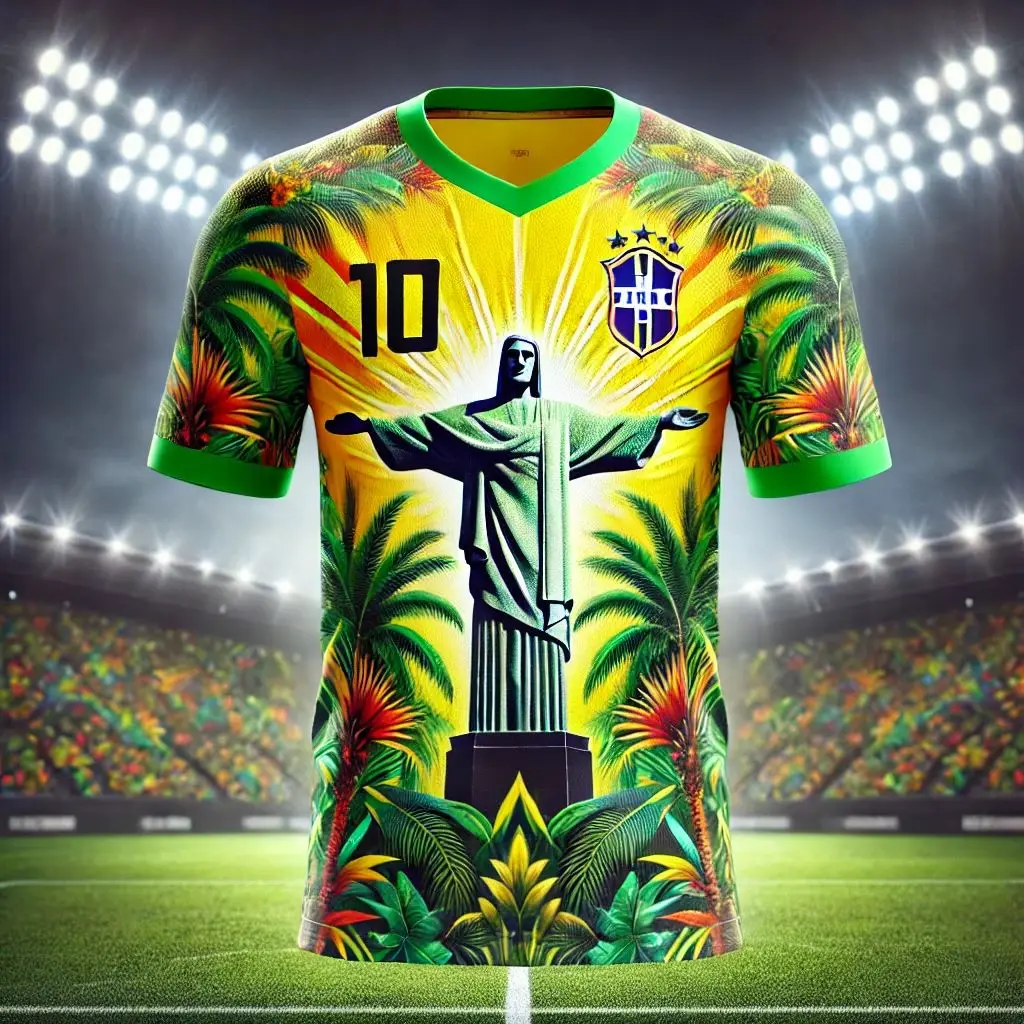 2024-Brazil-Special-Edition-Football-Jersey-Men-s-Summer-Outdoor-Sports ...