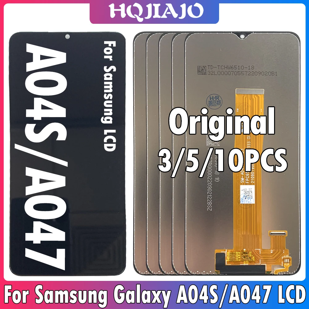 Pantalla LCD Original para móvil, montaje de digitalizador táctil para Samsung Galaxy A04S A047 ...