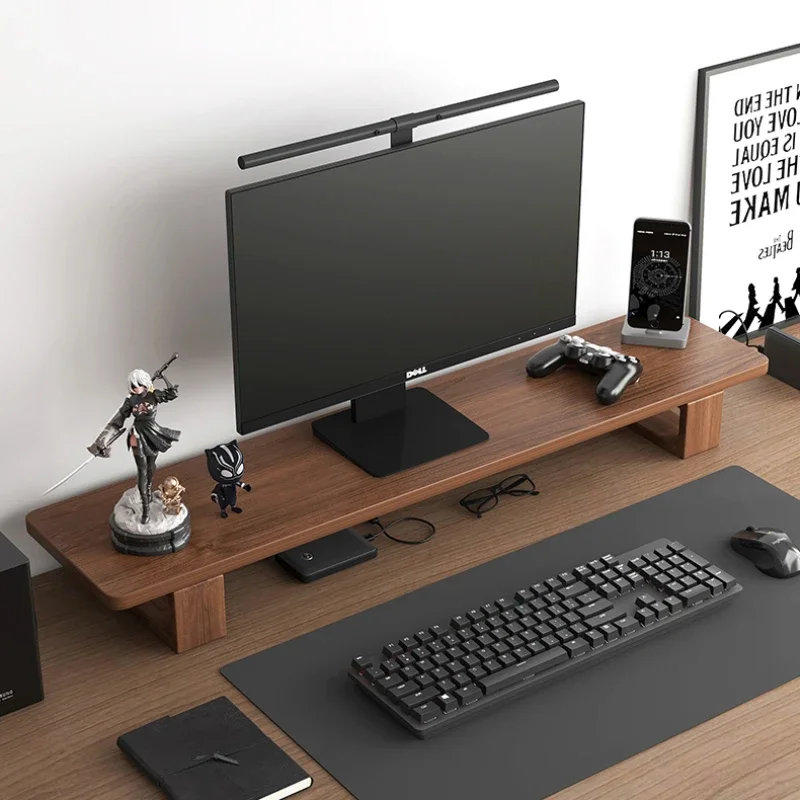 Solid-Wood-Computer-Monitor-Stand-Heightening-Frame-Desktop-Screen ...