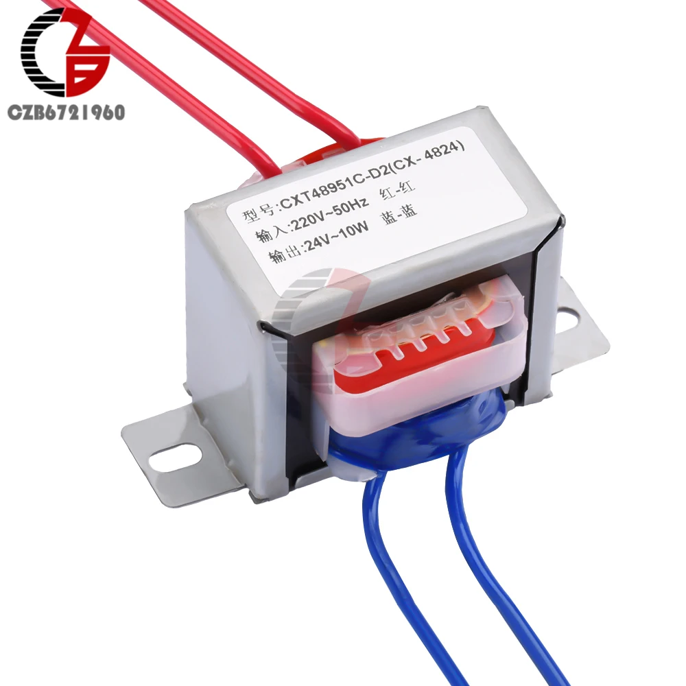 AC-220V-to-AC-24V-Power-Transformer-Single-Voltage-2-wire-Output-AC ...