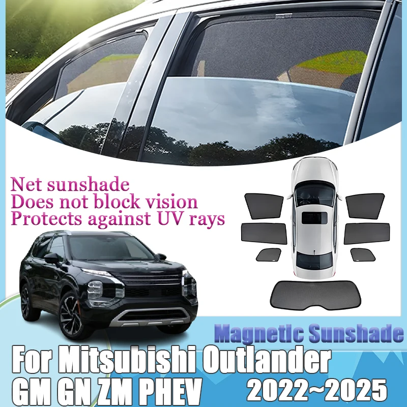 Magnetic Sunshade For Mitsubishi Outlander GM GN ZM PHEV 2022 2023 2024 ...