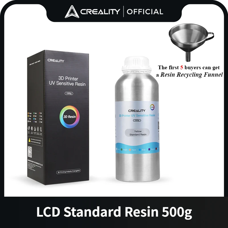 Creality-LCD-Standard-Resin-500g-High-Precision-Resin-Photopolymer ...