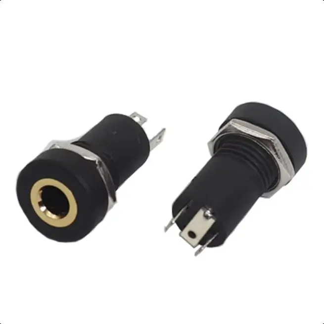 【10-1PCS】3.5mm 3 Pole Audio Jack Socket Female Stereo Connector Solder ...