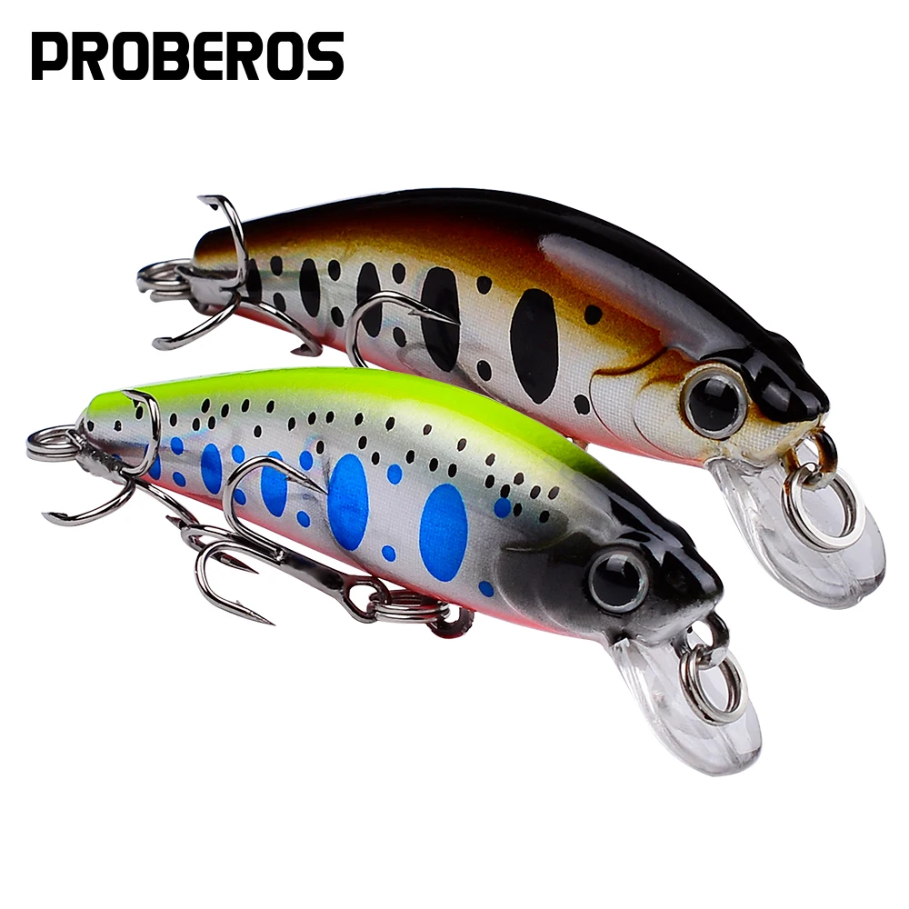 PROBEROS-Mini-Minnow-Wobbler-Fishing-Bait-5-6cm-6-8g-Artificial-Noisy ...