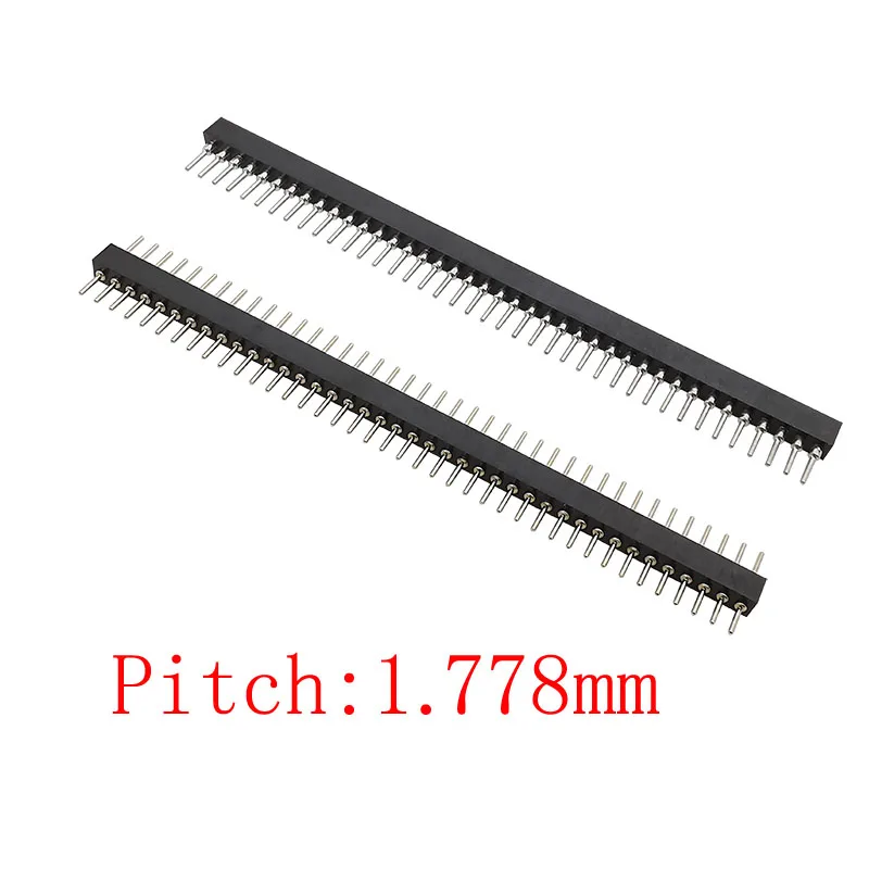 5Pcs-40-Pin-1x40P-Single-Row-Male-Plug-Female-Socket-Pitch-1-778mm-Pin ...