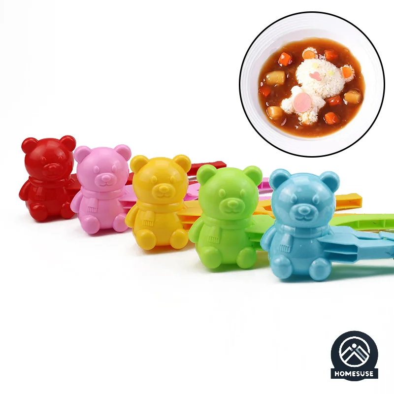 Rice Mold Cute Duck Shaped Rice Mould Maker Clip Children Plastic Duck ...