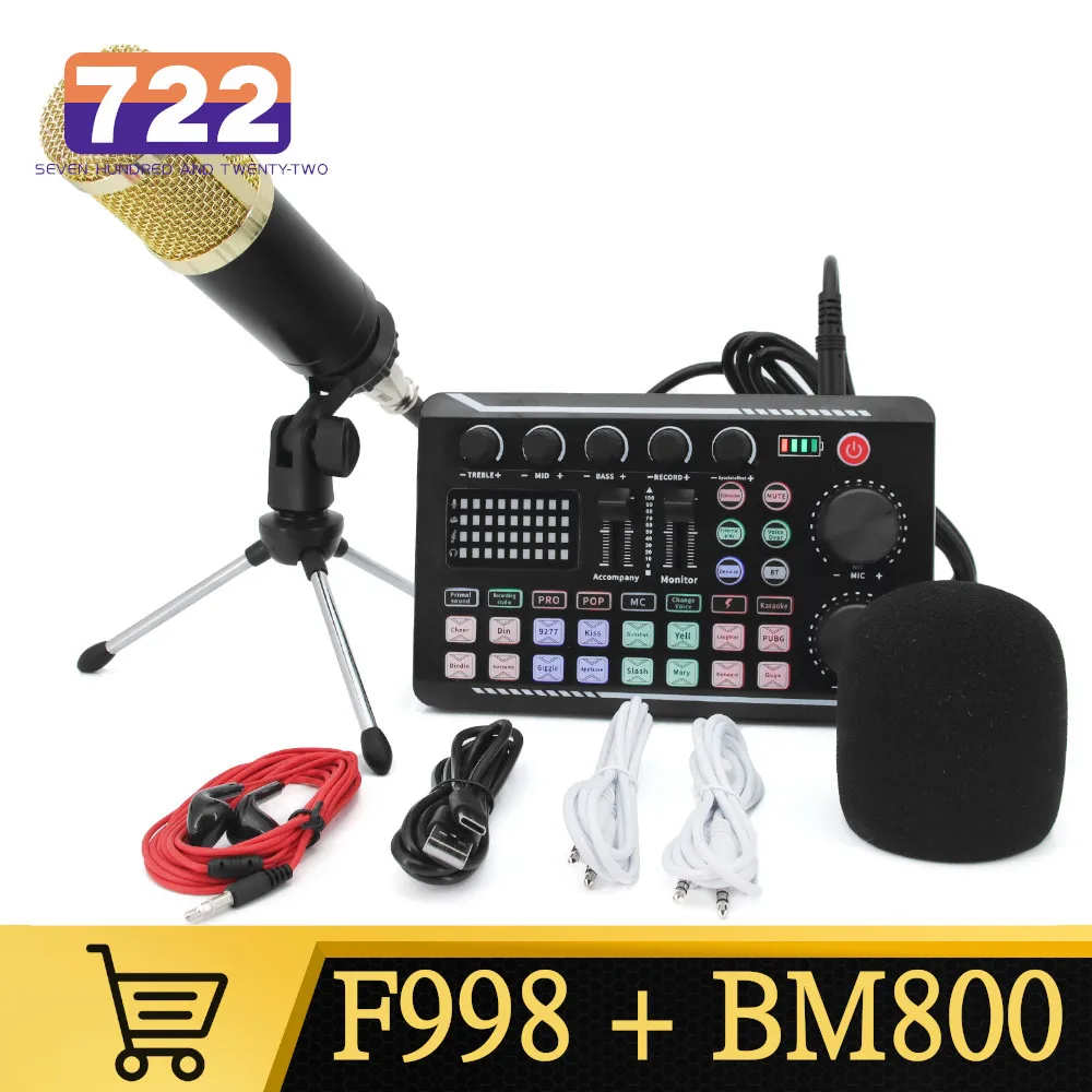 Professional-BM800-Microphone-F998-Sound-Card-Mixer-Kits-For-Live-Voice ...