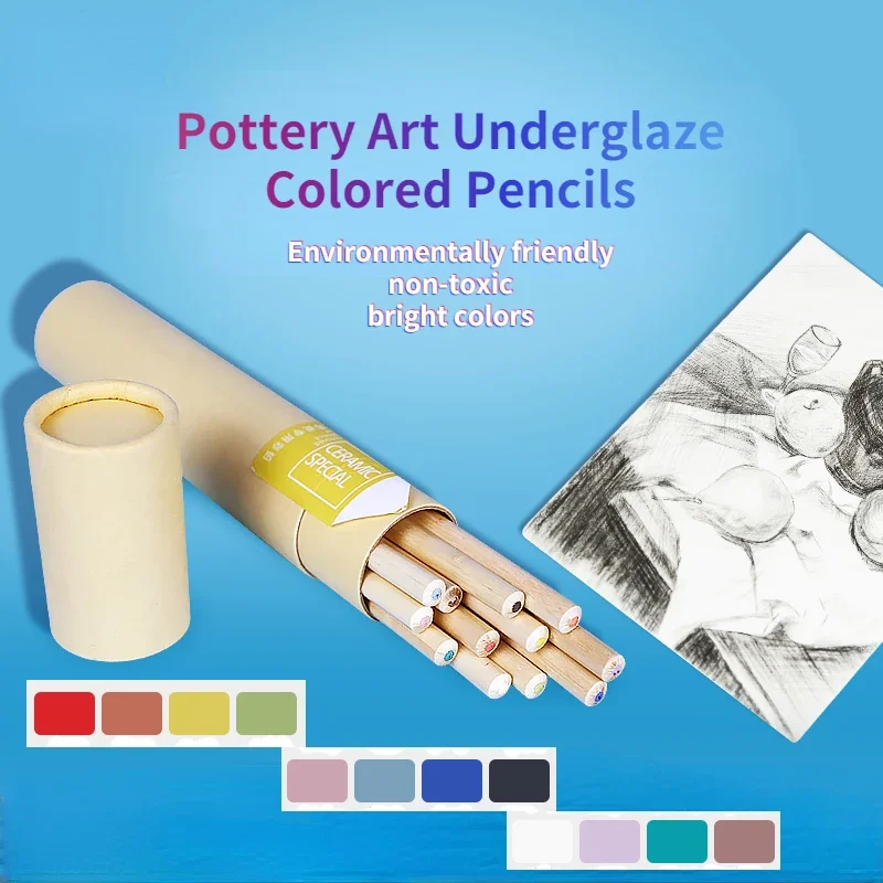 Ceramic-Underglaze-Colored-Pencils-Hand-painted-Chalk-Pen-Ceramic ...