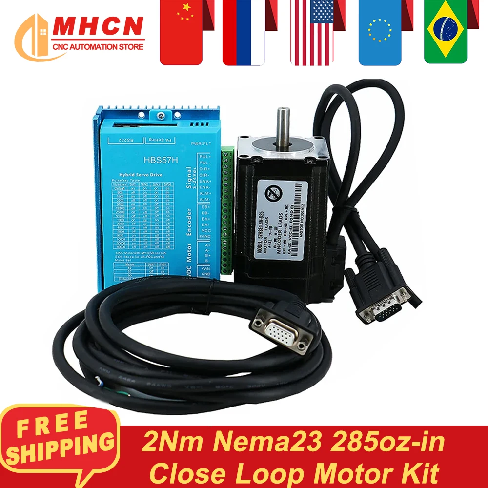 EU-Warwhouse-Nema23-285oz-in-close-loop-stepper-motor-2Nm-3A-HBS57H ...
