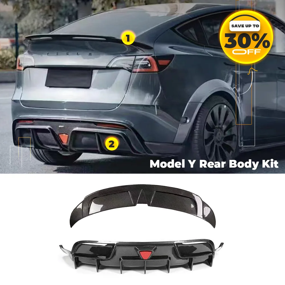 2023-Modely-Carbon-Fiber-Rear-Deflector-Spoiler-Body-Kit-with-Pilot ...