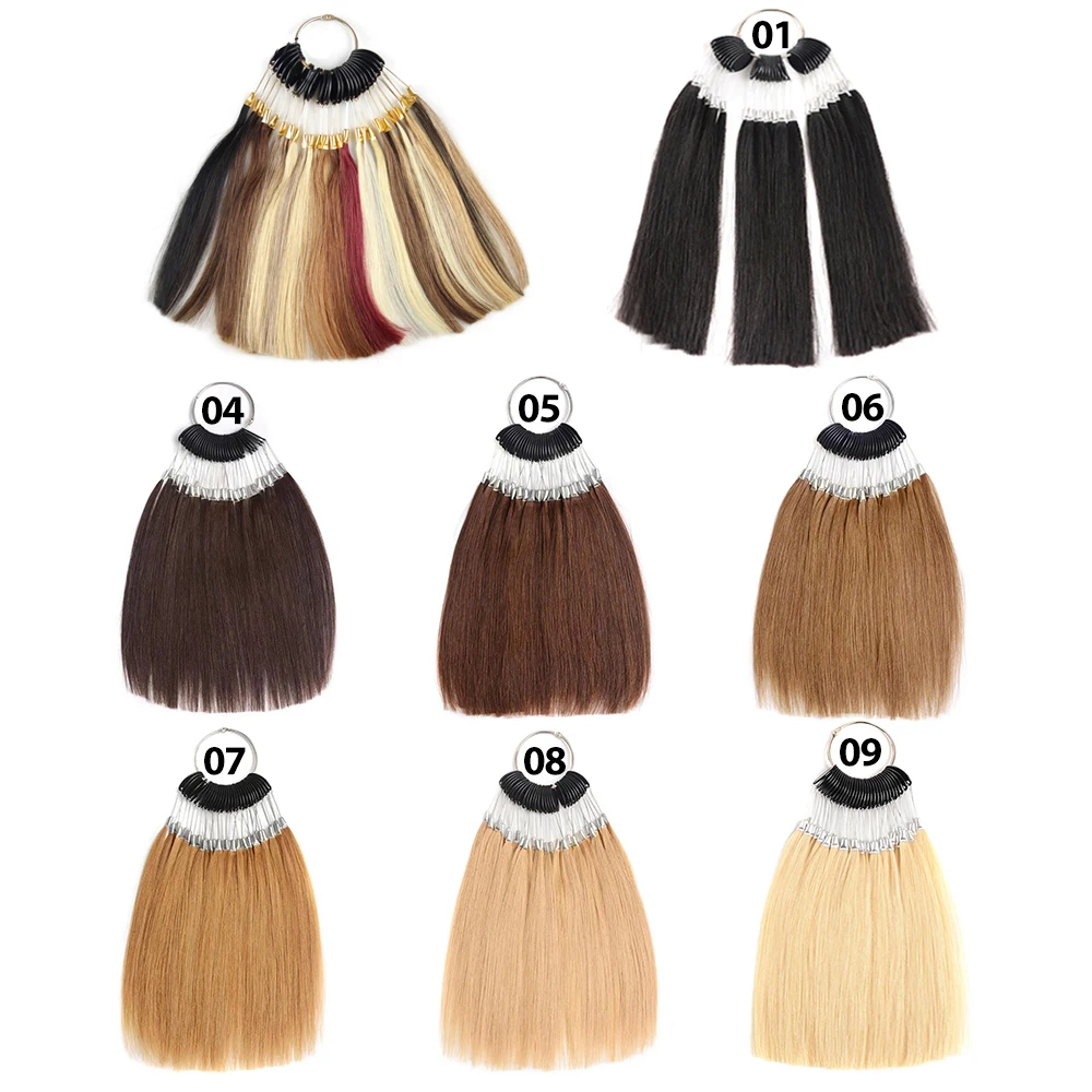 30-stand-hair-color-chart-swatch-professional-salon-wig-accessories-for ...