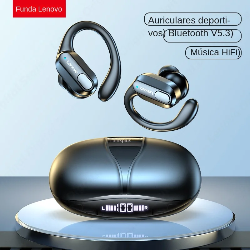 Lenovo auriculares inalámbricos XT80 con Bluetooth 5,3, cascos con micrófono, botón de Control ...