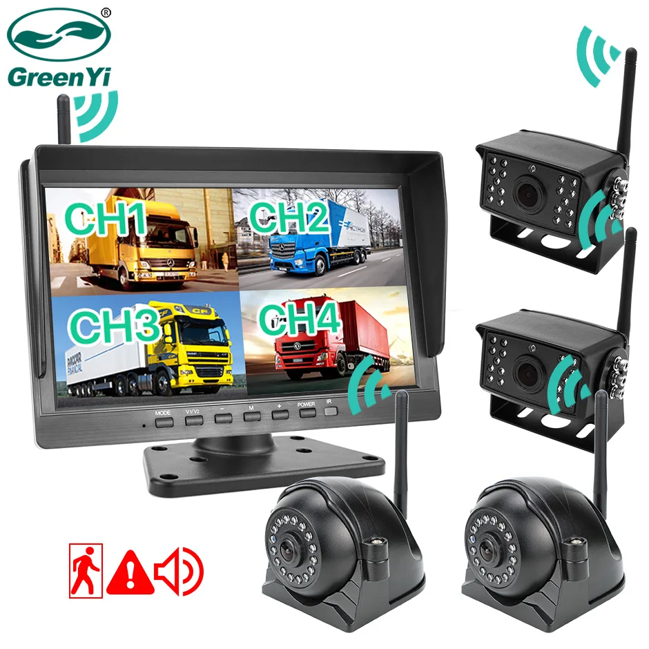 GreenYi-Wireless-10-Inch-DVR-Monitor-AHD-High-Definition-Night-Vision ...