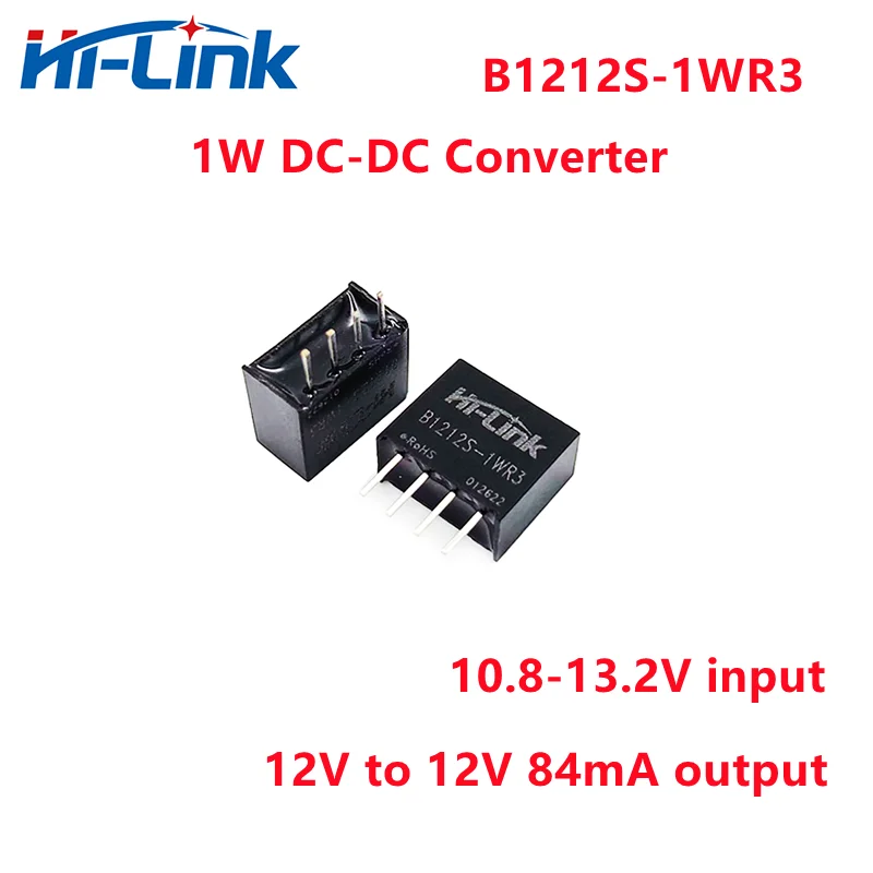 10pcs/lot Free Shipping B1212S-1WR3 1W 12V 84mA Output 12V DC DC ...