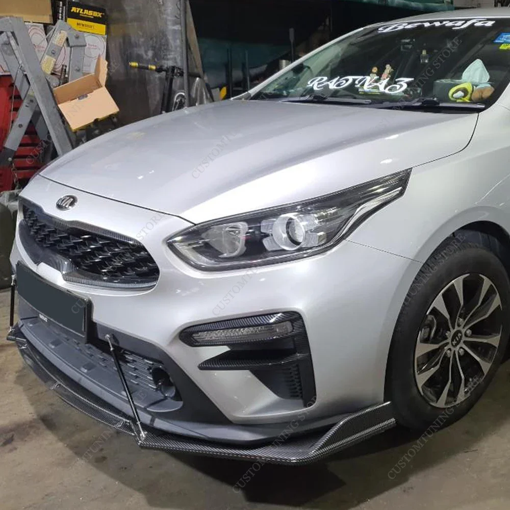 3Pcs-Car-Front-Bumper-Lip-Spoiler-Splitter-Diffuser-For-KIA-K3-CERATO ...