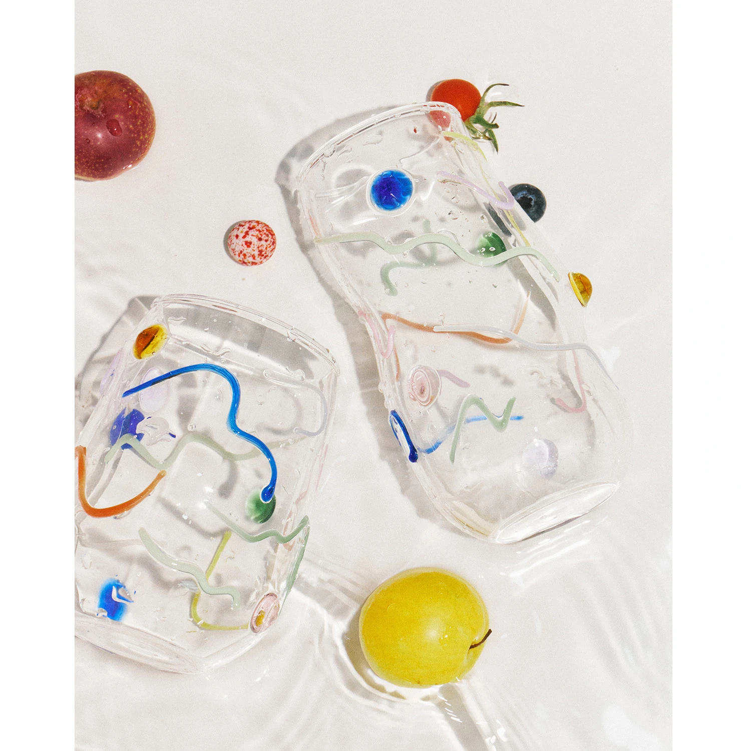 Sugar-Residue-Glass-Hand-made-Lovely-Color-Water-Cup-Design-Sense-Gift ...