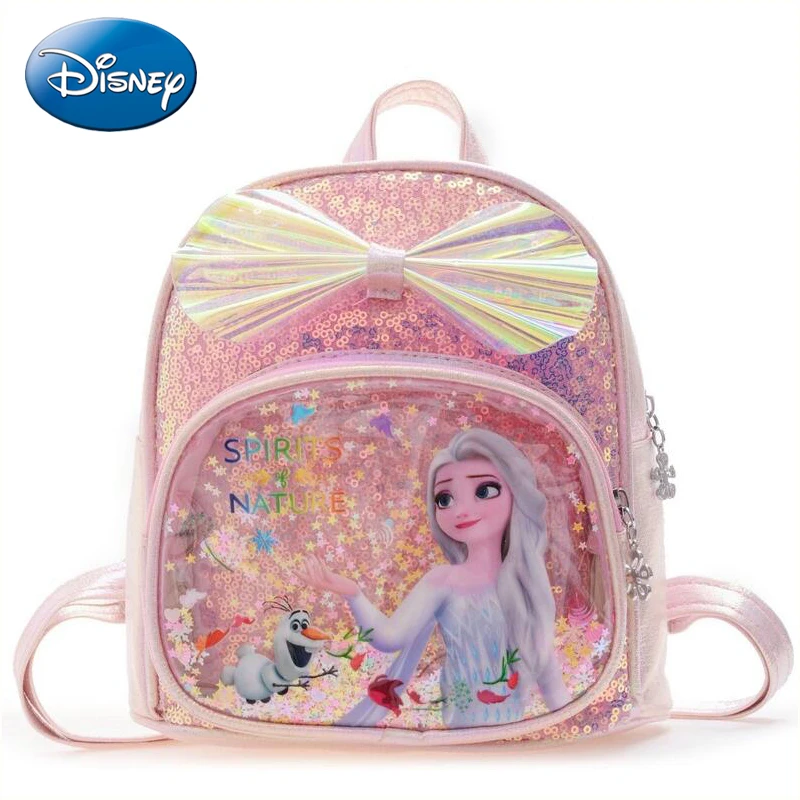 Disney-Sequins-Frozen-Elsa-Anna-Backpack-Fashion-Glitter-School-Book ...