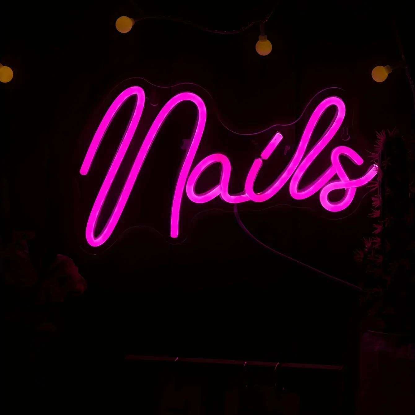 1pc-PS-Nails-Neon-Light-Creative-Letter-Design-Led-Neon-Light-Sign-For ...