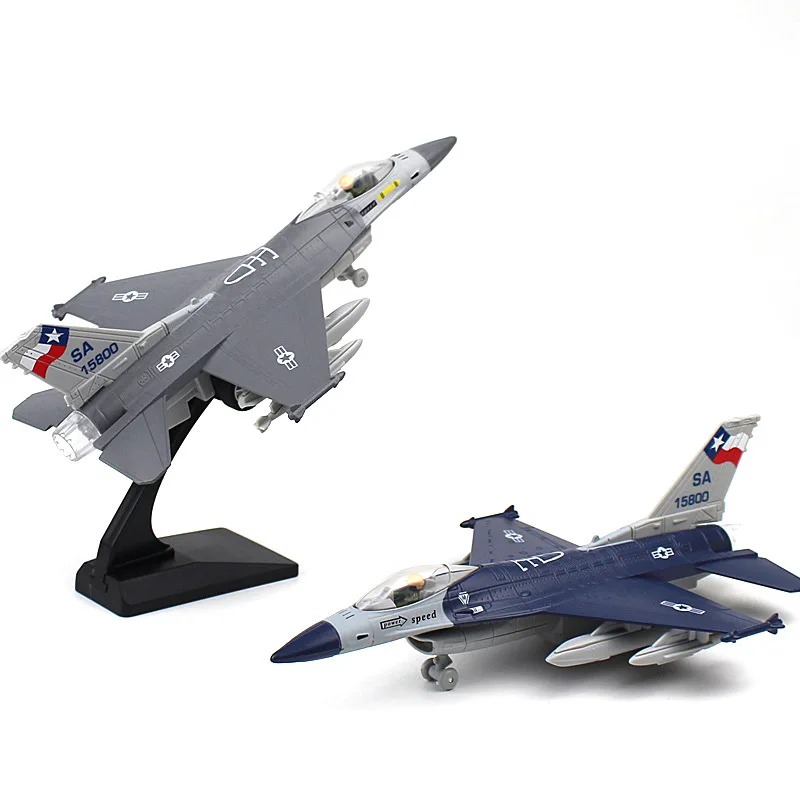 F16-Toy-alloy-fighter-model-acoustooptic-return-force-aviation-military ...