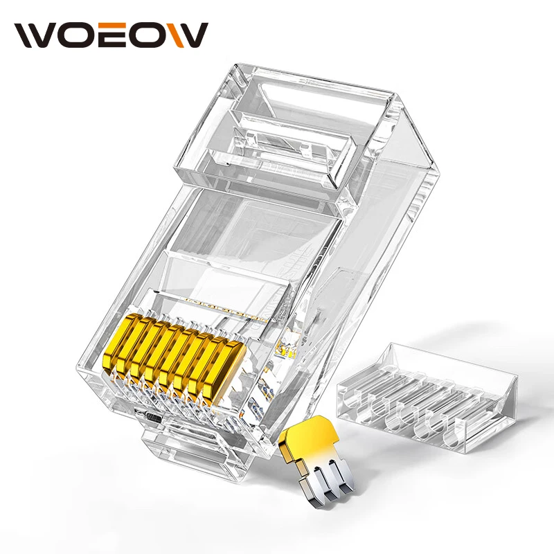 WoeoW-conectores-RJ45-de-50-piezas-enchufes-modulares-est-ndar-UTP ...
