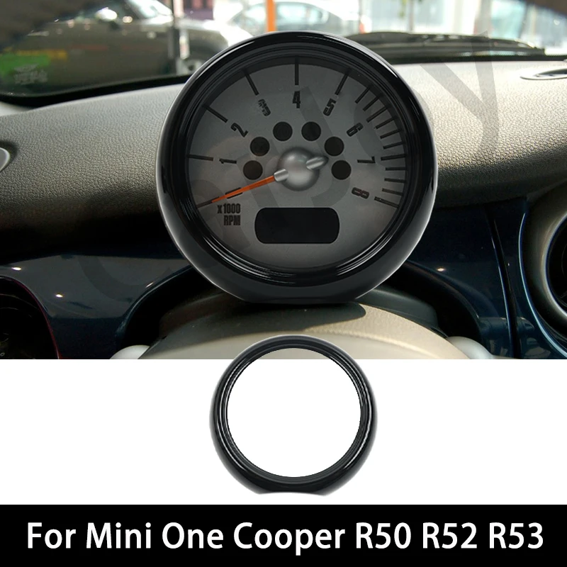 For-Mini-Cooper-R50-R52-R53-Gloss-Black-Interior-Front-Tachometer-Cover ...