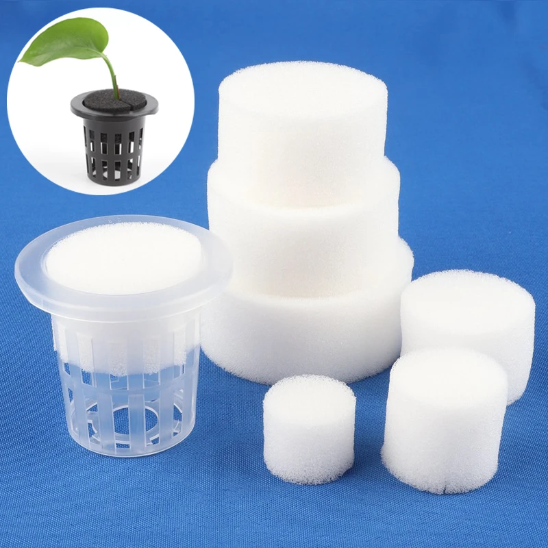 20/100Pcs Soiless Hydroponic Sponge Nursery Seeds Planting Mesh Net ...