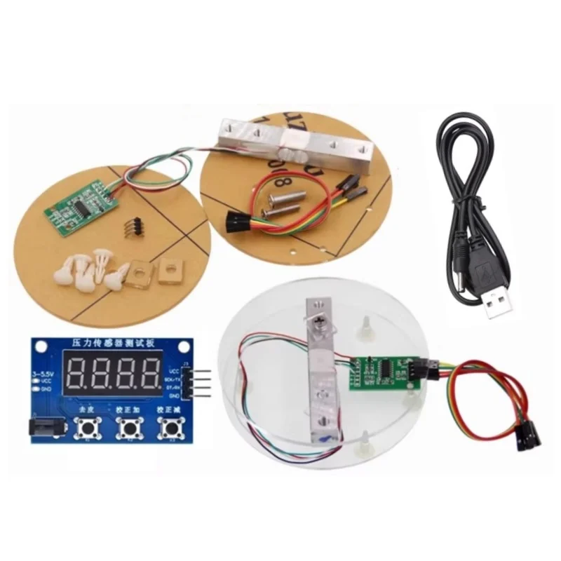 HX711 Module Pressure Sensor Kit Load Cell Electronic Scale Module 1/5 ...