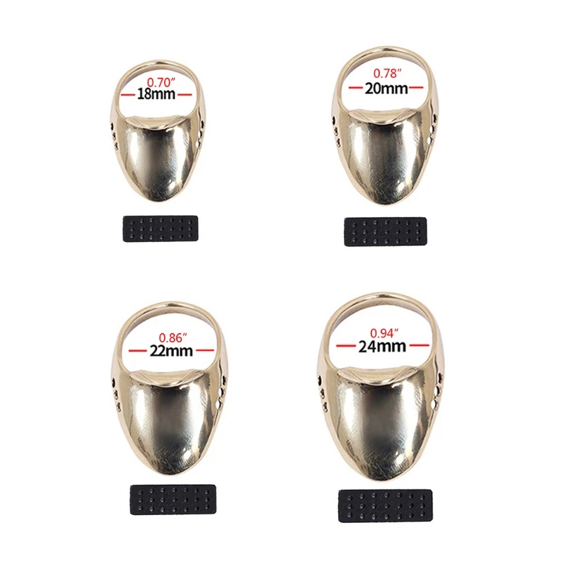 18mm 20mm 22mm 24mm Brass Thumb Finger Guard Buckle Ring Finger ...