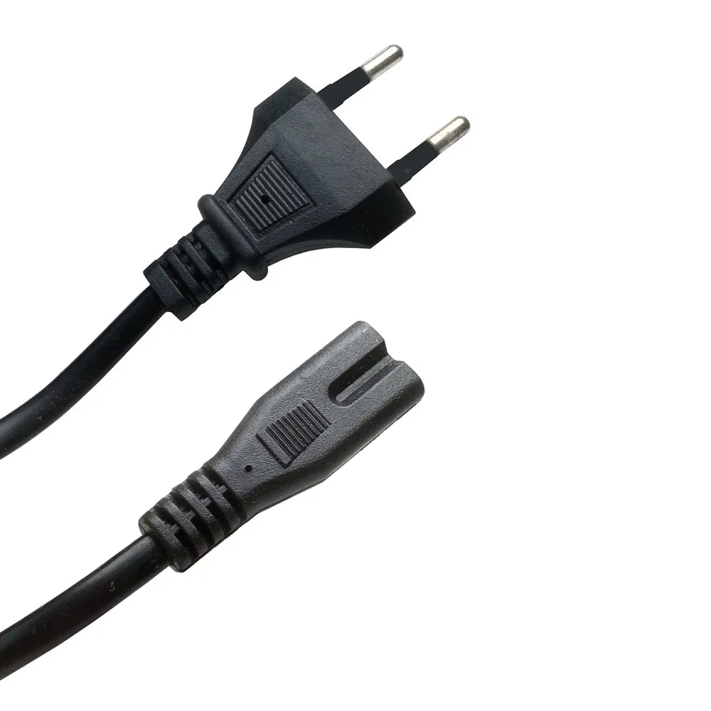 EU Power Cable 2pin IEC320 C7 US Power Extension Cord For Dell Laptop ...