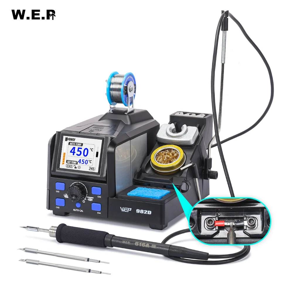 WEP-982D-Precision-Soldering-Station-150W-2S-Heating-Auto-Calibration ...