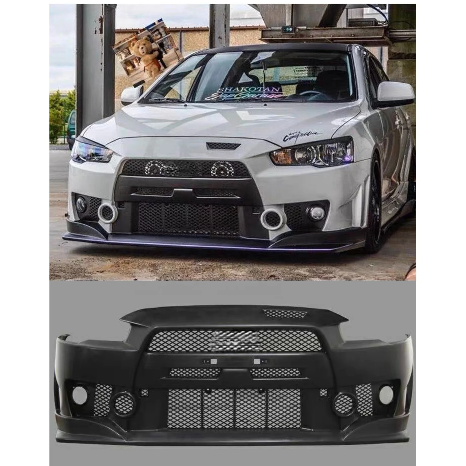 Frente-Bumper-Body-Kit-para-Mitsubishi-Lancer-EX-2009-2015-FQ400-Estilo ...