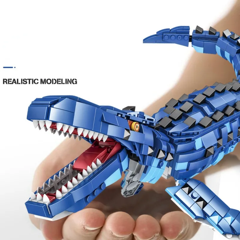 713pcs Dino Mosasaur Building Blocks Model - Jurassic park store
