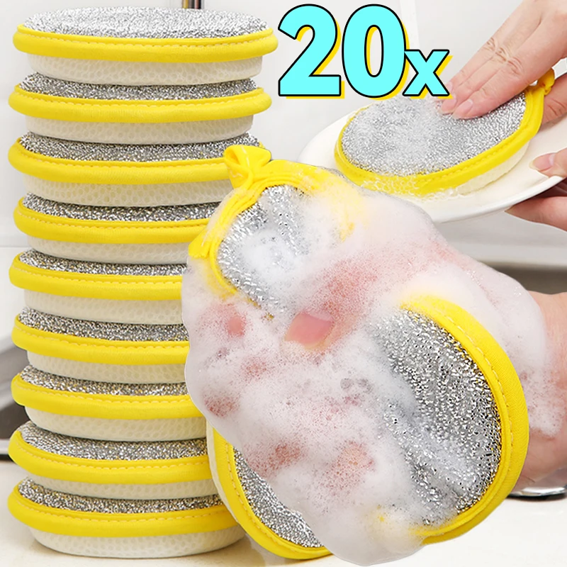 20-10-5PCS-Double-Side-Dishwashing-Sponge-Dish-Washing-Brush-Pan-Pot ...