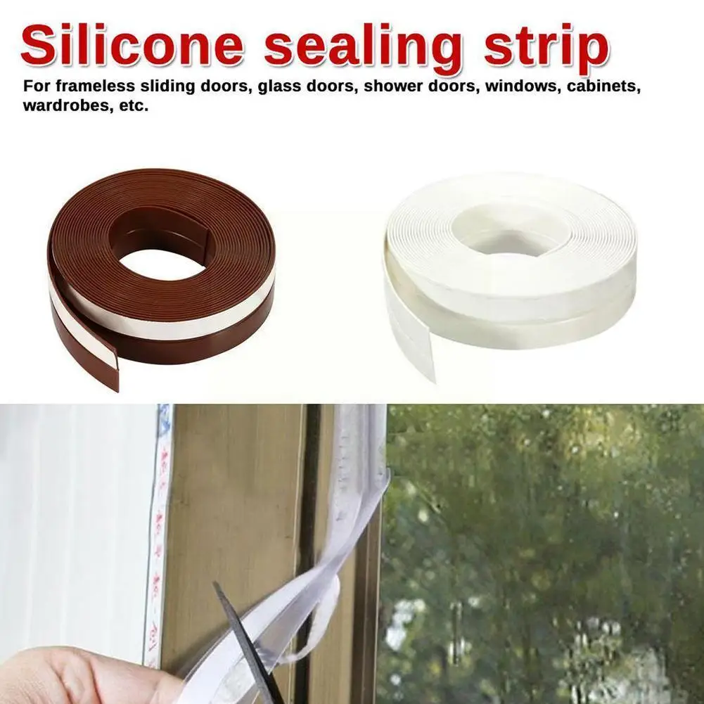 Silicone Self adhesive Weather Stripping Under Door Strip Door Seal ...