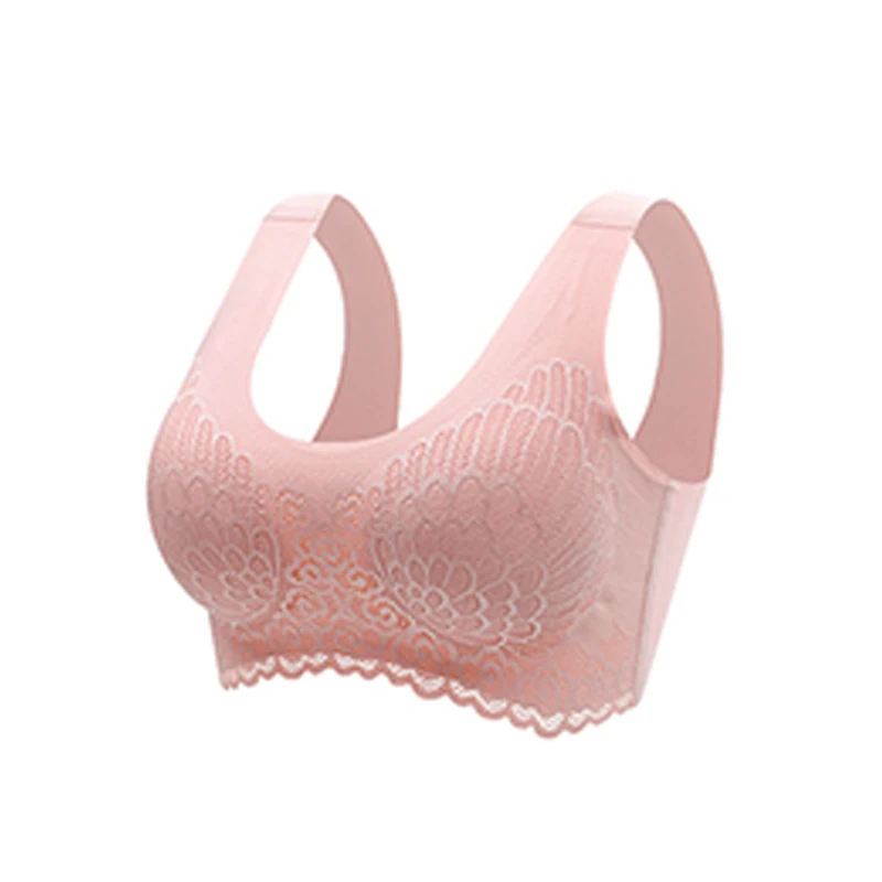5D Women's Plus 4XL Latex Bra Seamless Bras For Women Underwear BH Push ...