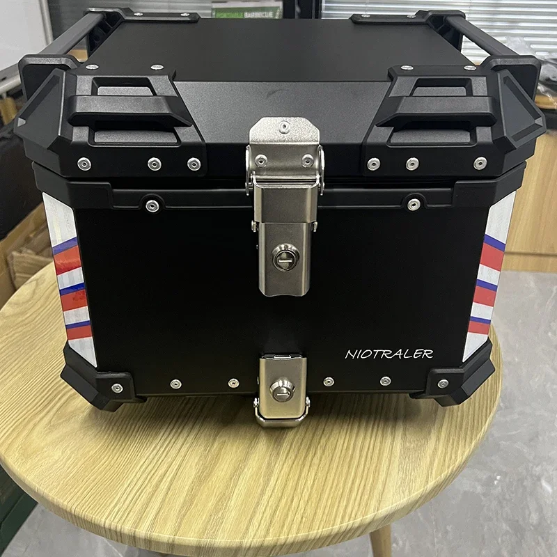 36L Aluminum Motorcycle Box Universal Motorcycle Rear Trunk Moto Top ...