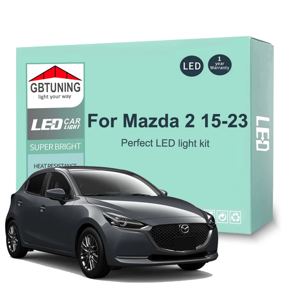 8Pcs-Canbus-Car-Reading-Trunk-Lamp-For-Mazda-2-Mazda2-2015-2016-2017 ...