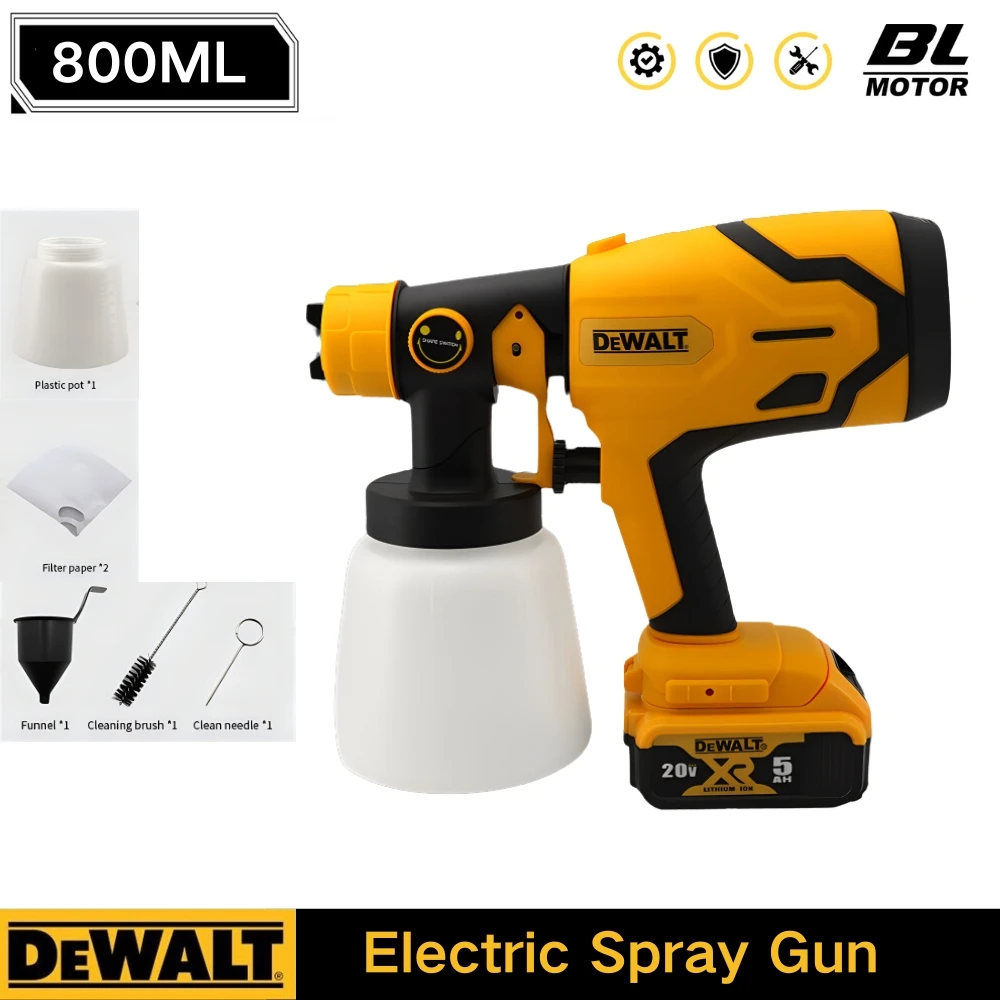DEWALT-Pistola-El-trica-Sem-Fio-Pulverizador-de-Pintura-de-Alta-Pot ...